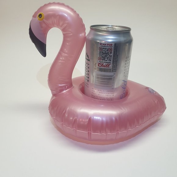 Other | Fun Summer Flamingo Beersodawater Can Holder Pool Toy Floatie ...